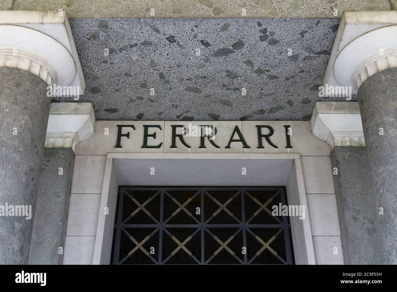 Modena, Italy, monumental tomb of Enzo Ferrari and his family Stock ...