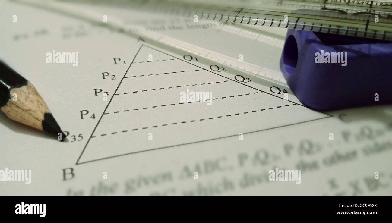 trigonometry formula maths educational text displayed on paper in ...