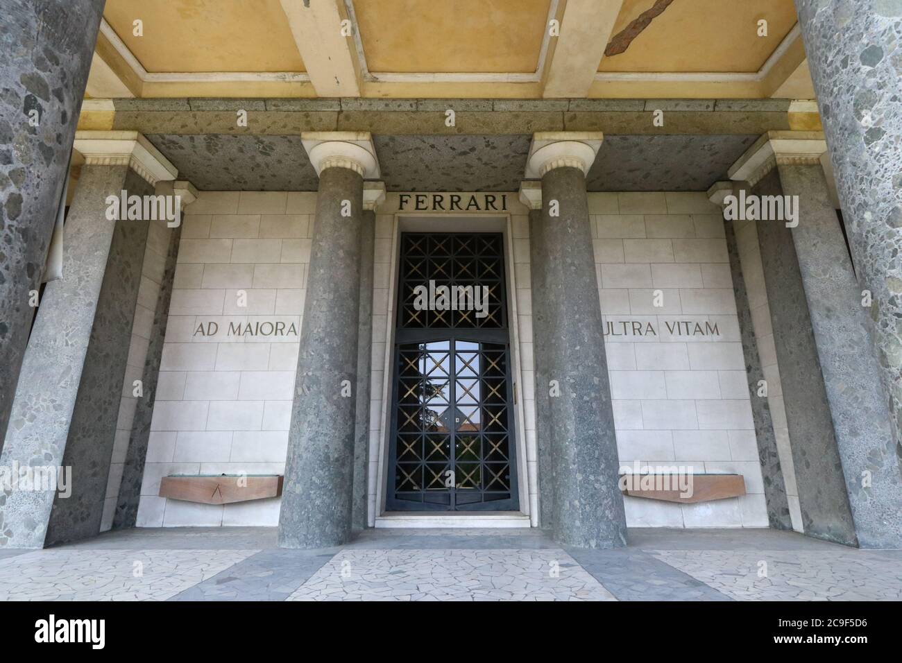 Modena, Italy, monumental tomb of Enzo Ferrari and his family Stock ...