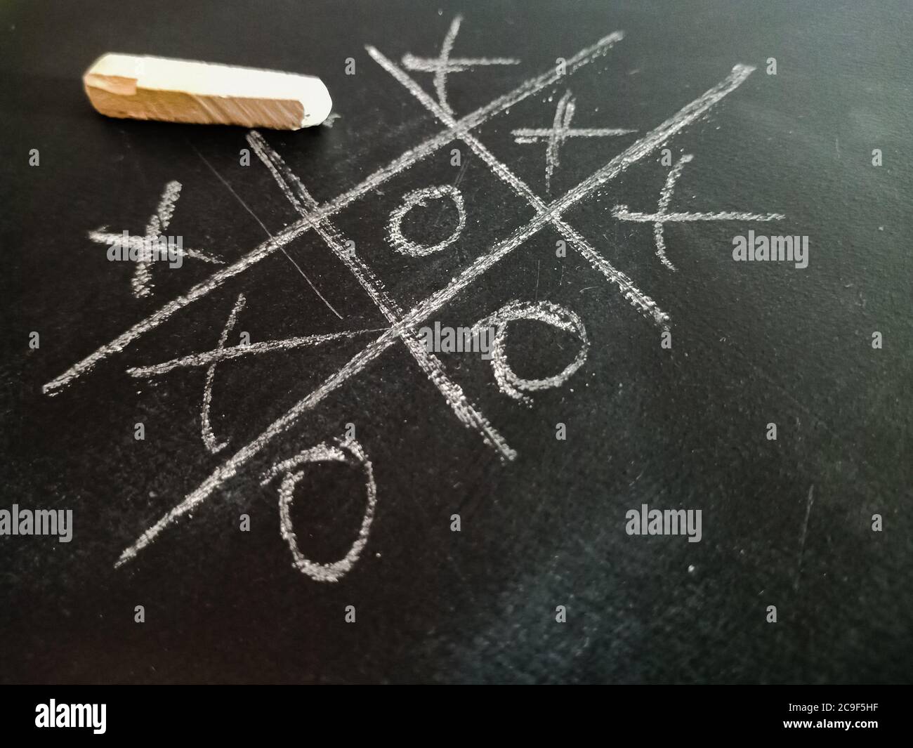 Cross puzzle maths educational text displayed on paper in english ...