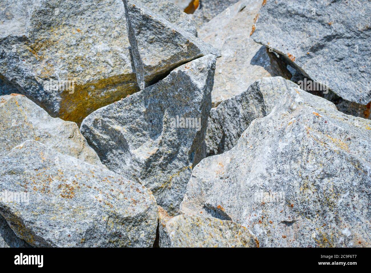 Rock Pieces Pattern Background & Texture Image On Sunlight Stock Photo ...