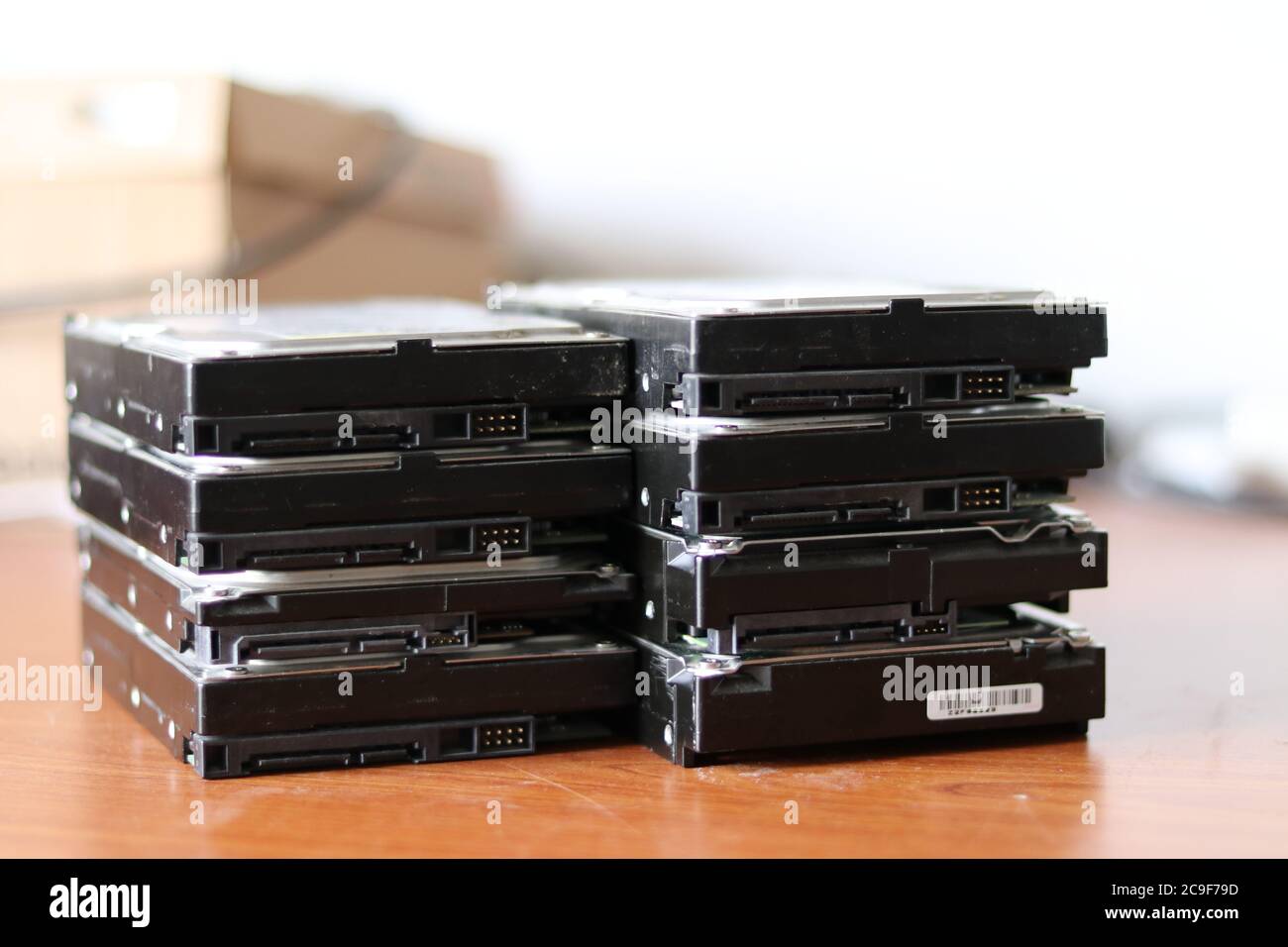 Old computer internal hard drive Stock Photo - Alamy