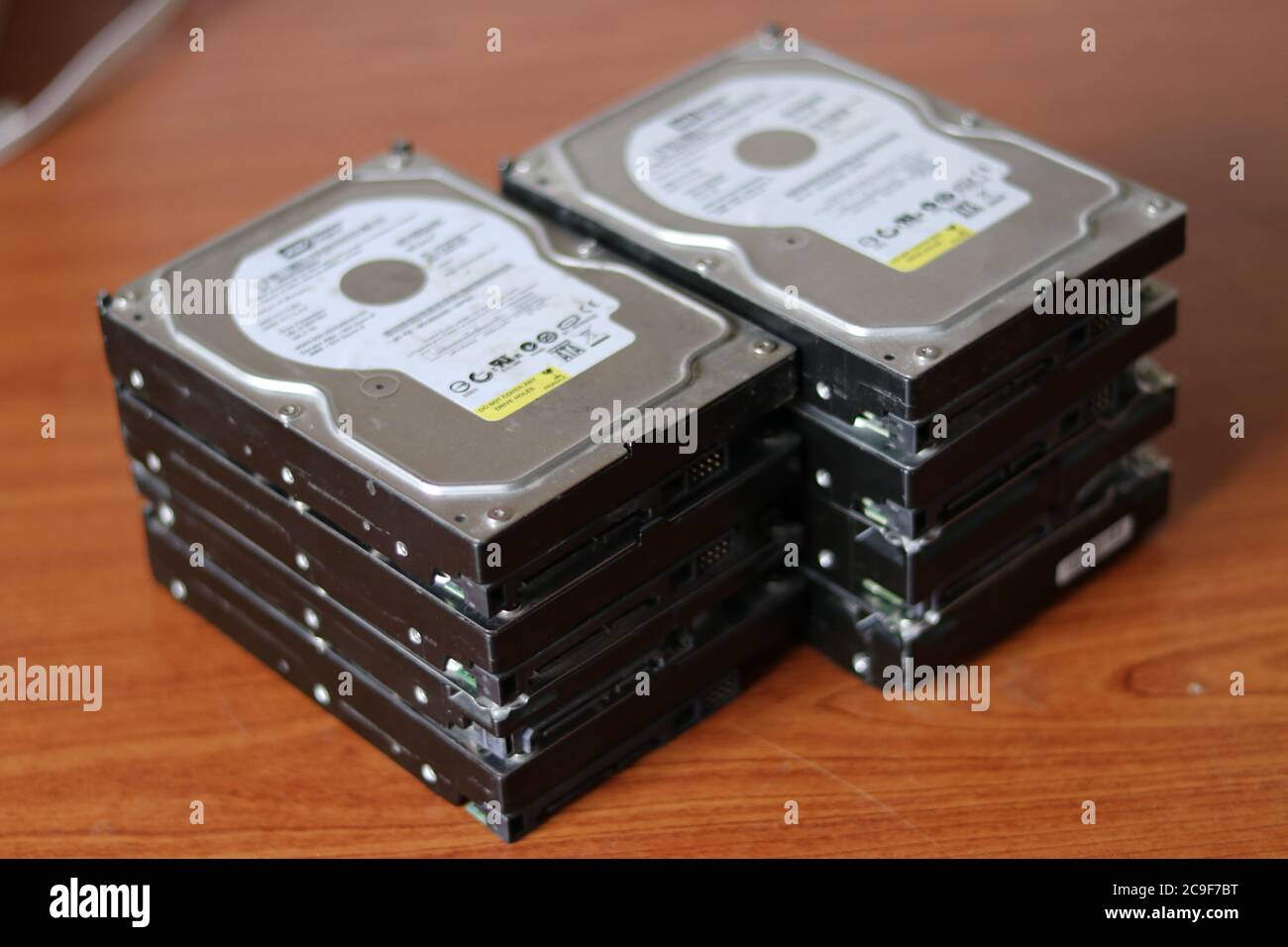 Old computer internal hard drive Stock Photo - Alamy