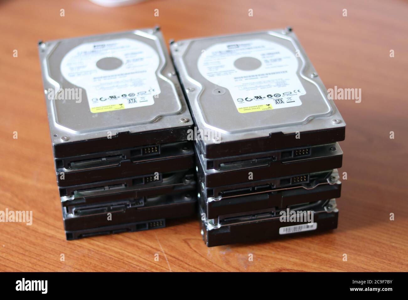 Old computer internal hard drive Stock Photo - Alamy