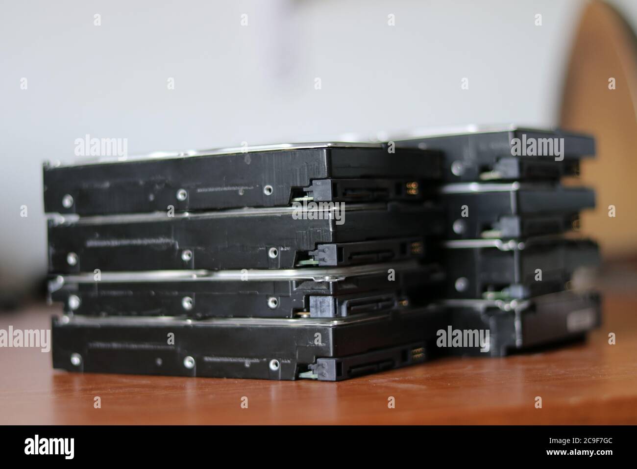 Old computer internal hard drive Stock Photo - Alamy
