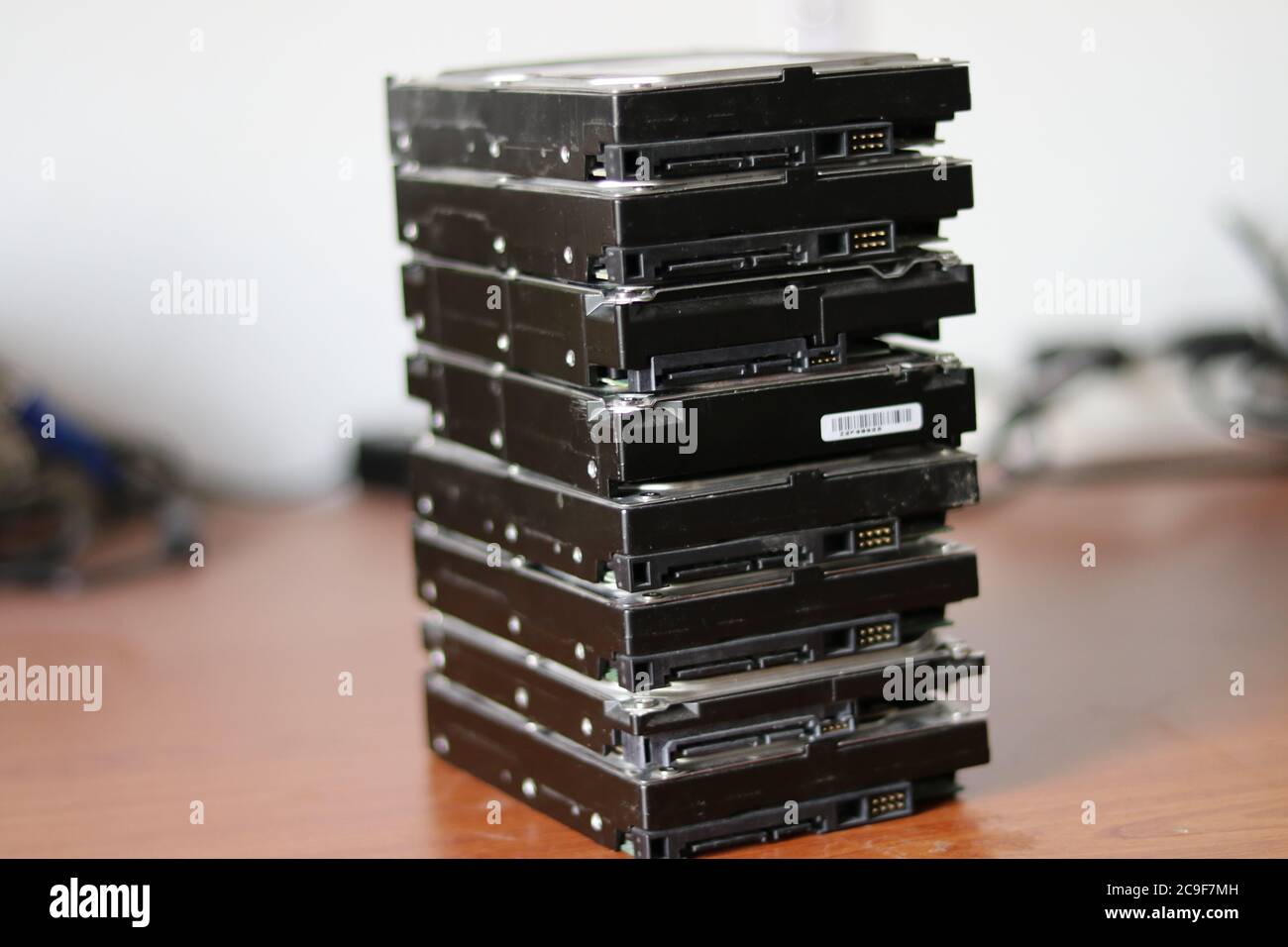 Old computer internal hard drive Stock Photo - Alamy