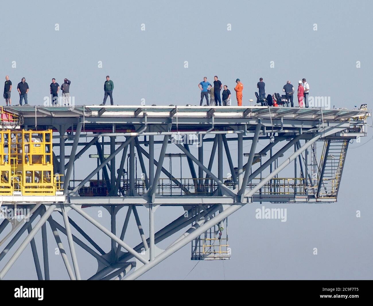 Sheerness, Kent, UK. 31st July, 2020. A second oil/gas drilling rig was ...