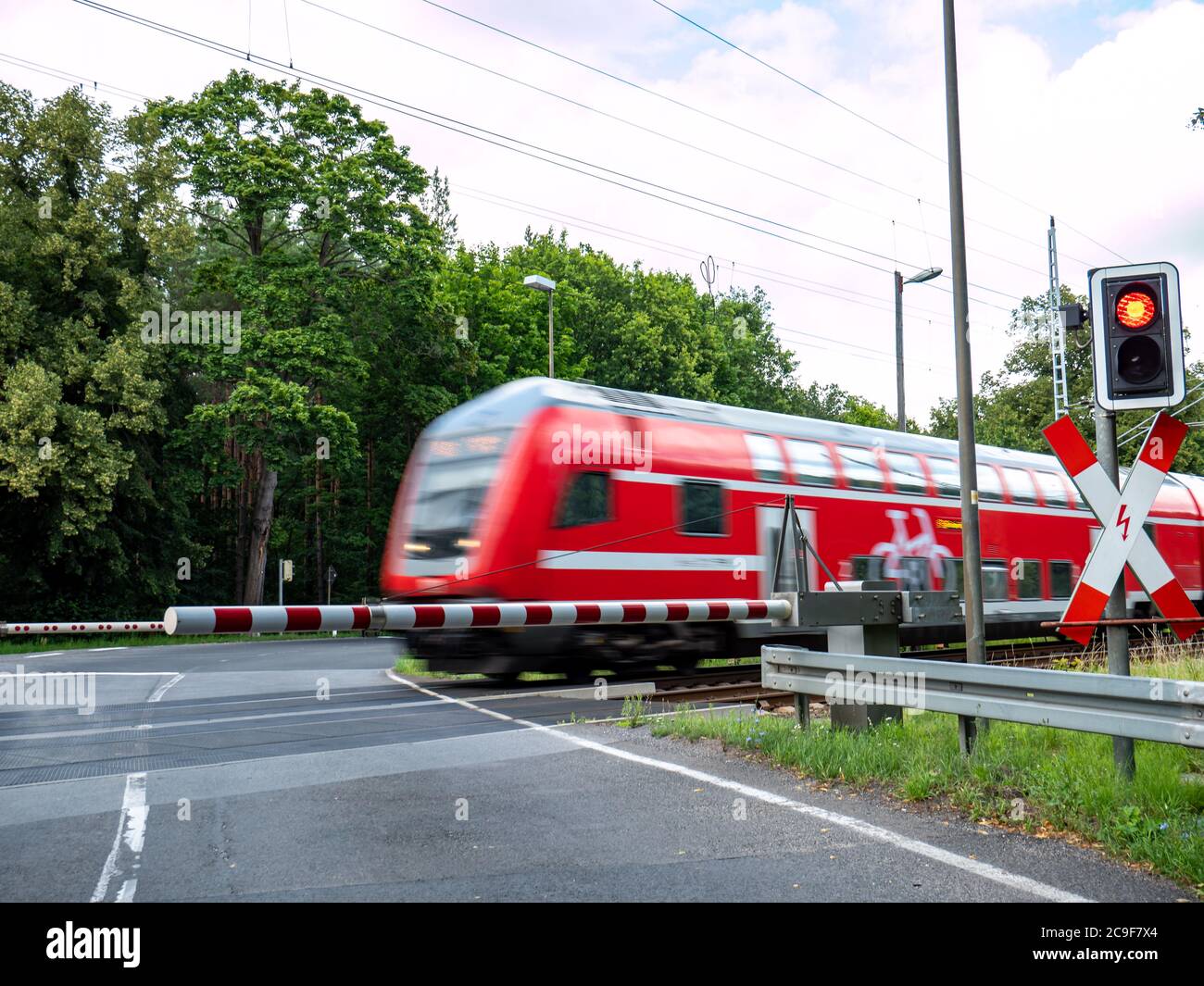 Private railway crossing hi-res stock photography and images - Alamy