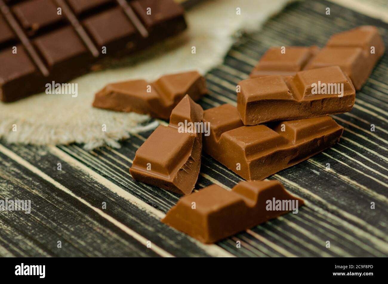 Group of chocolate bars different colors. Different kind assorted ...