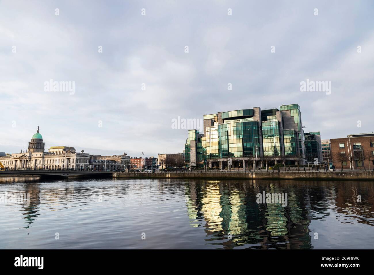 Dublin, Ireland - January 1, 2020: nternational Financial Services ...