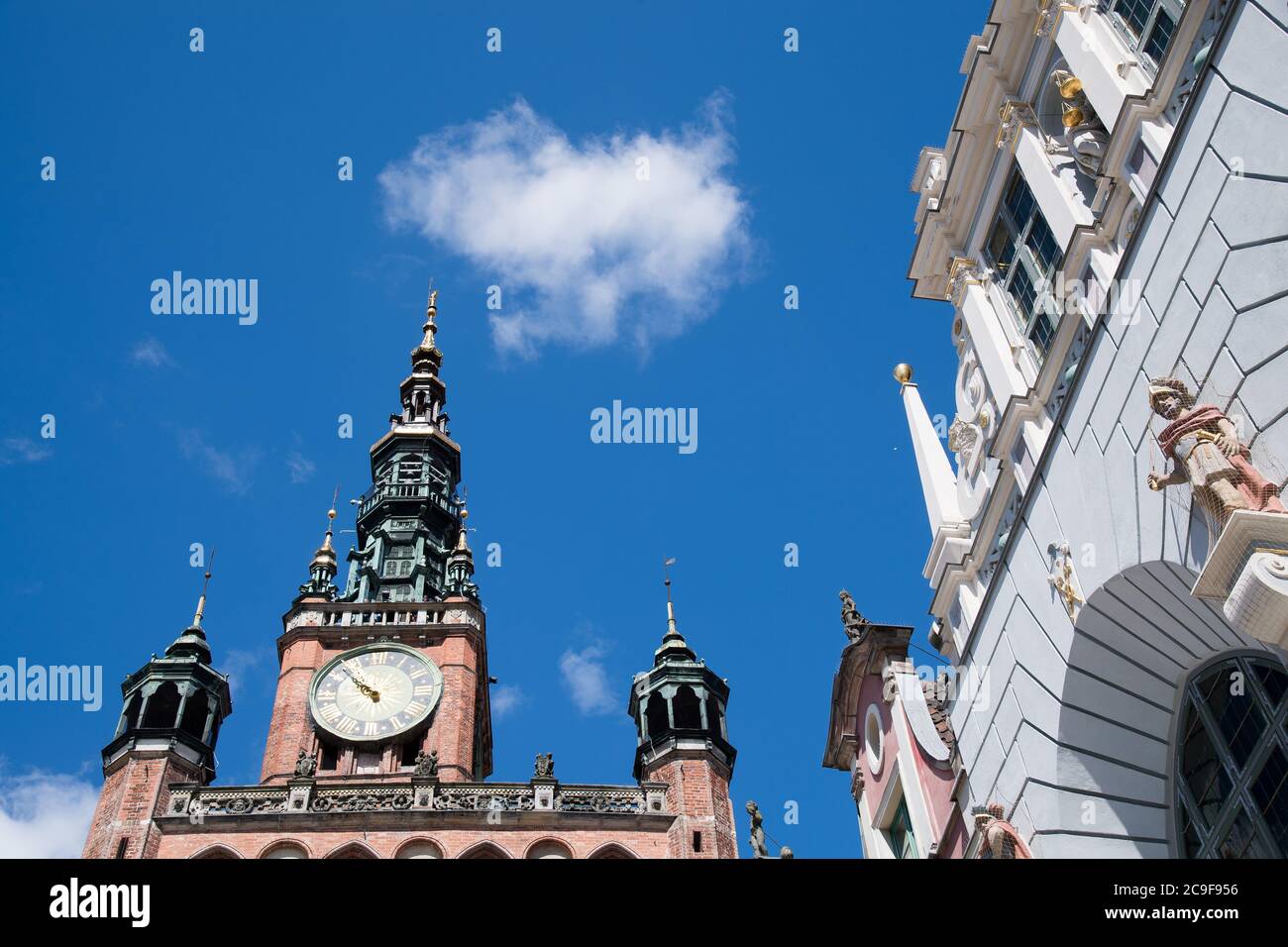 Gothic Ratusz Glownego Miasta (Gdansk Main Town Hall), Dutch mannerist ...