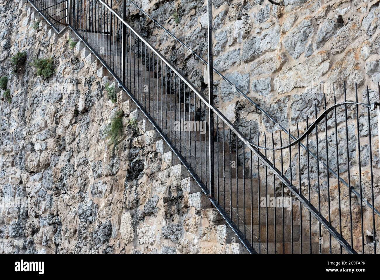 Detail stone staircase railing hi-res stock photography and images - Alamy