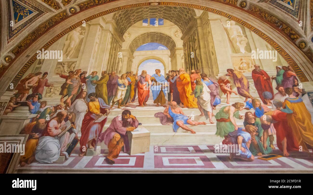 The Raphael Rooms are probably the most famous frescoes of the Vatican Museum, and one the ...