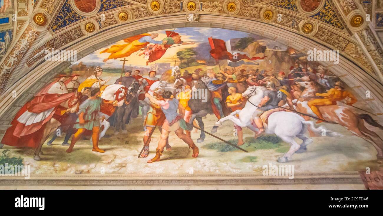 The Raphael Rooms are probably the most famous frescoes of the Vatican ...