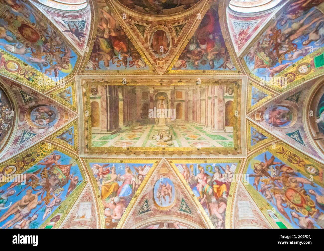 The Raphael Rooms are probably the most famous frescoes of the Vatican Museum, and one the ...