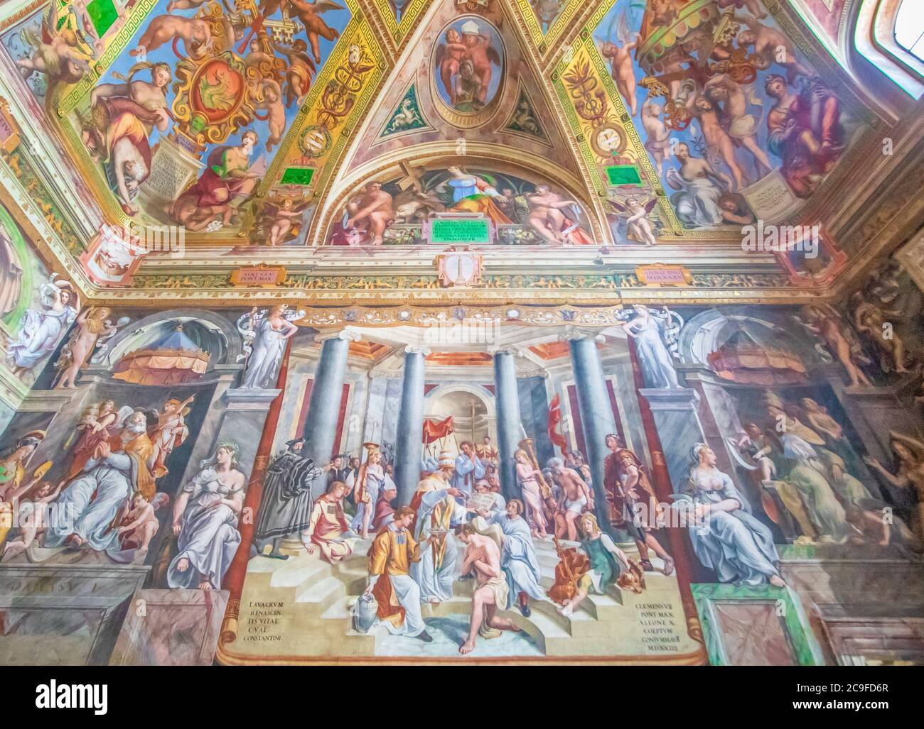 The Raphael Rooms are probably the most famous frescoes of the Vatican ...