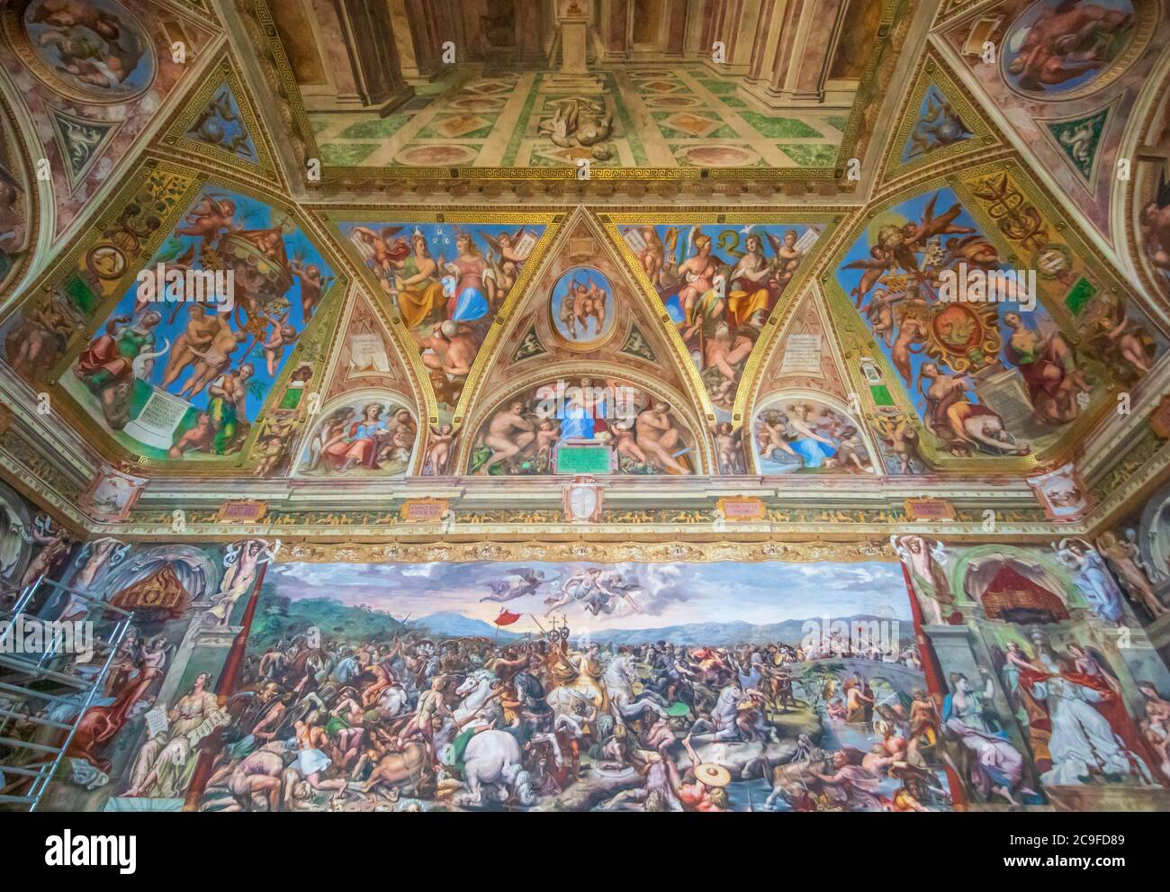 The Raphael Rooms are probably the most famous frescoes of the Vatican Museum, and one the ...