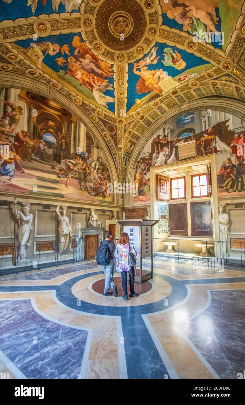 The Raphael Rooms are probably the most famous frescoes of the Vatican ...