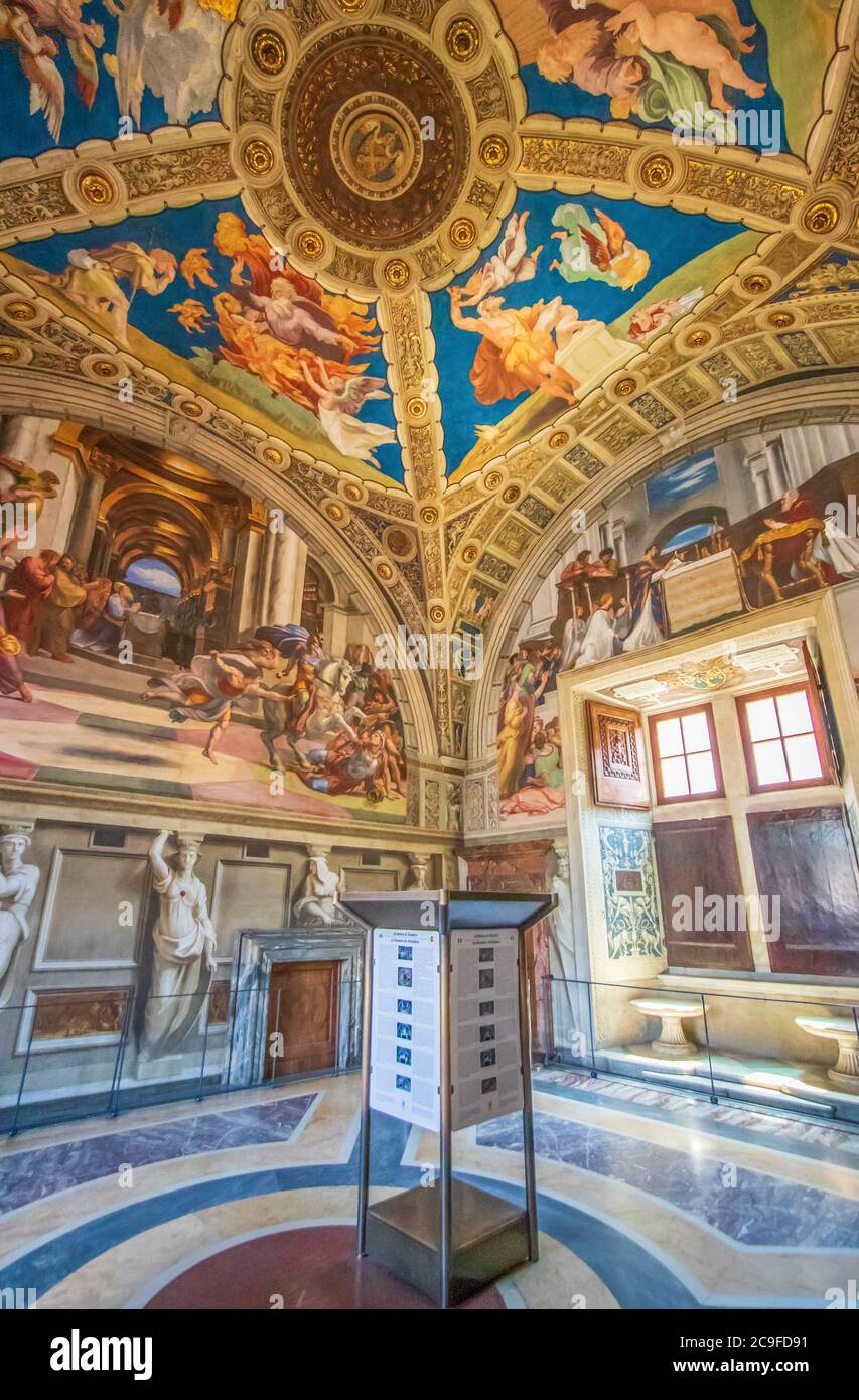 The Raphael Rooms are probably the most famous frescoes of the Vatican ...