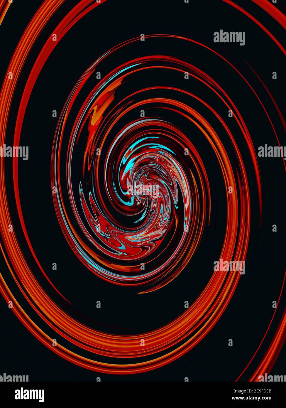 Rounding frame red line art texture raster image digital creation ...