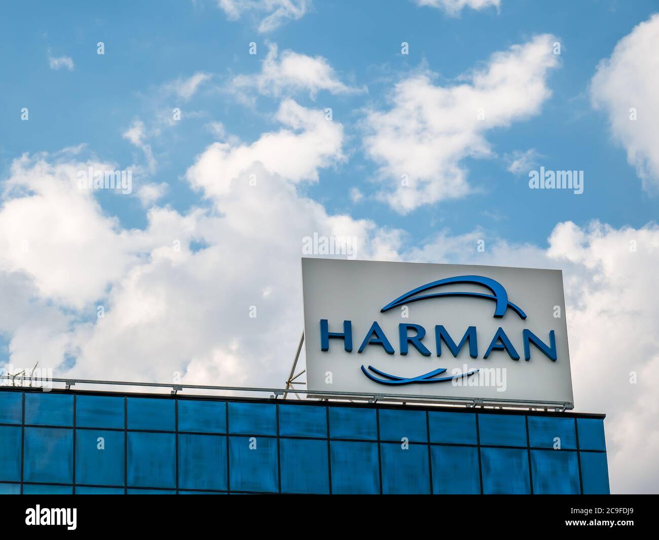 Bucharest/Romania - 07.18.2020: Harman International Industries logo ...