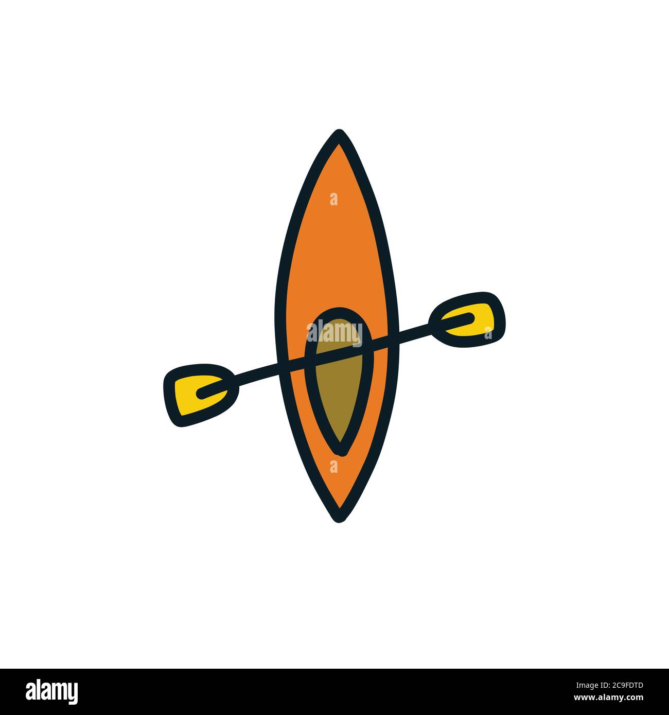 kayak doodle icon, vector illustration Stock Vector Image & Art - Alamy