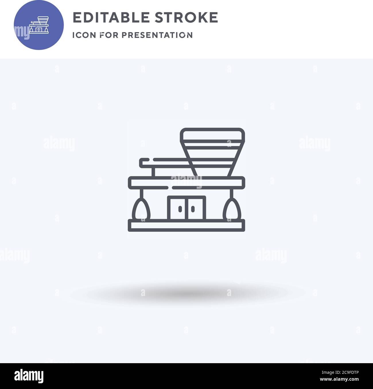 Museum icon vector, filled flat sign, solid pictogram isolated on white ...