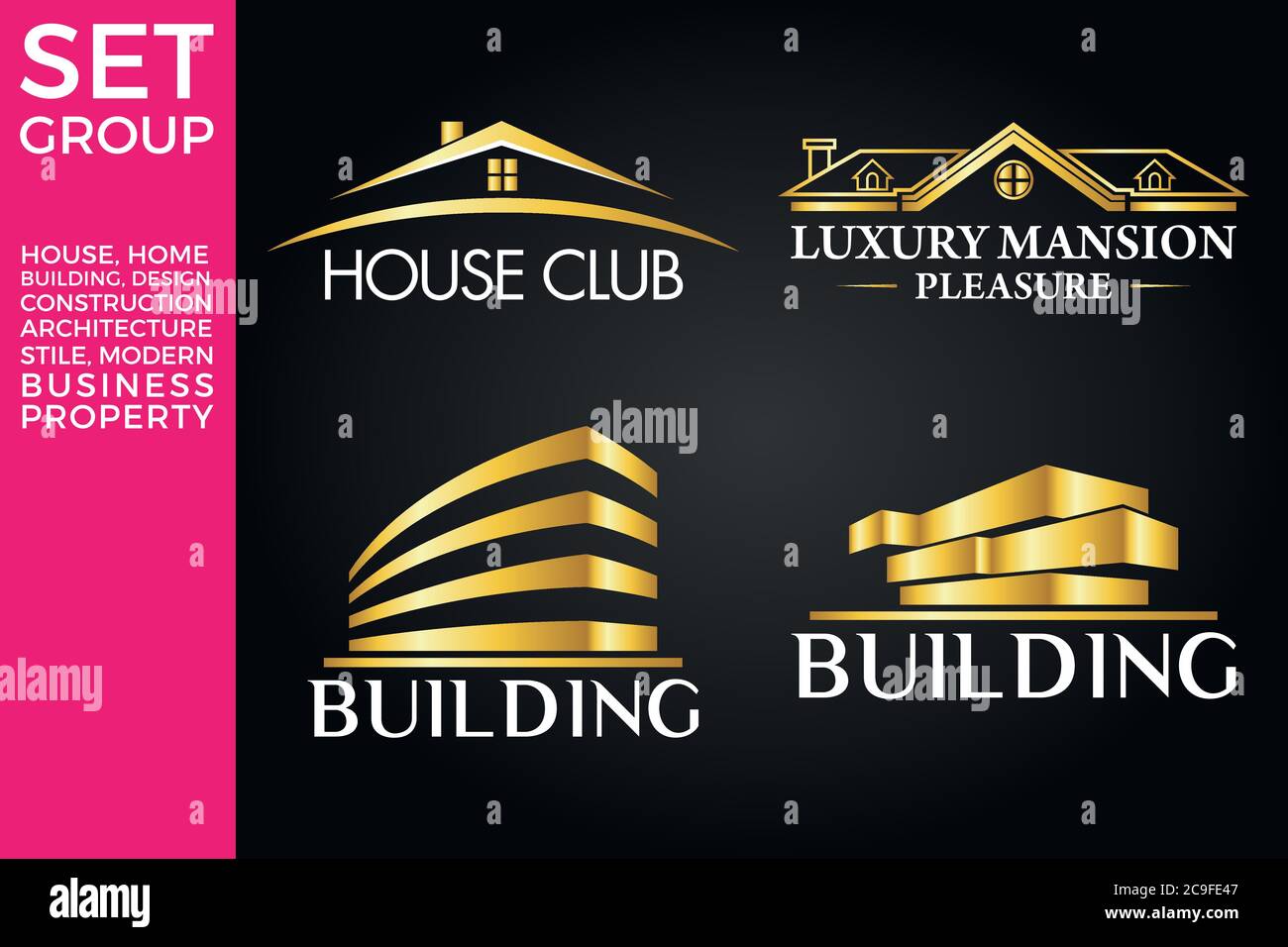Mega Set and Big Group, Real Estate, Building and Construction Logo ...