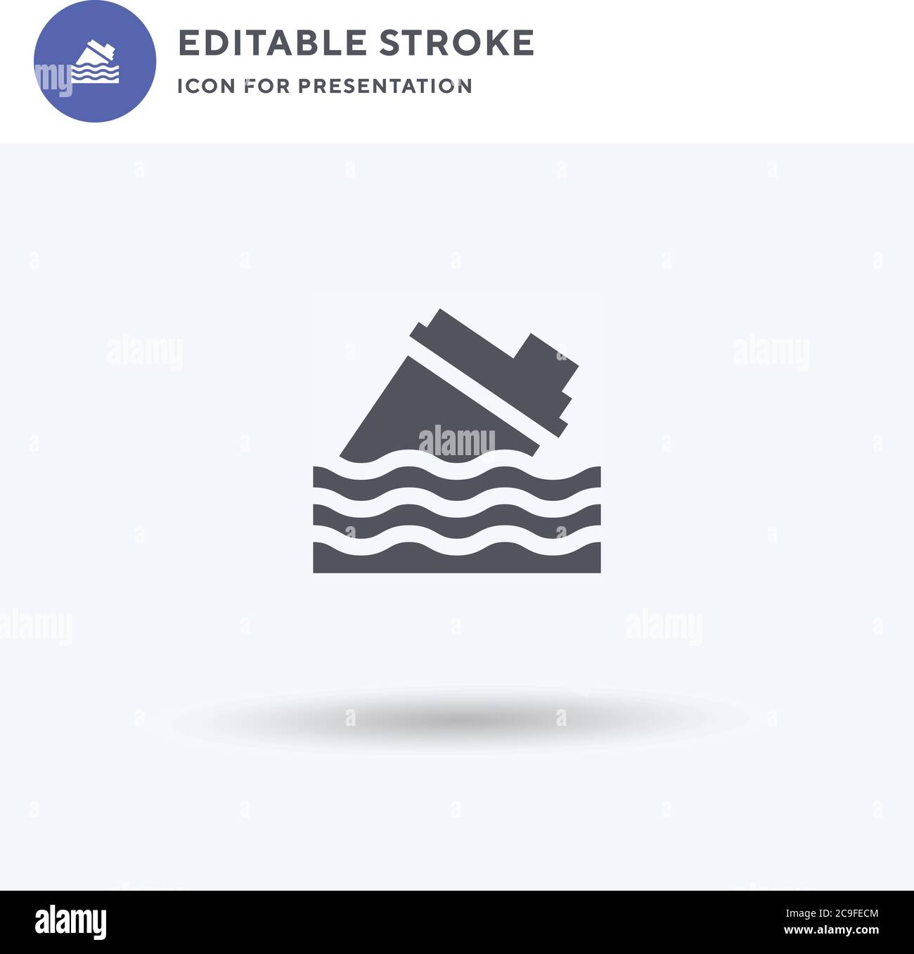 Waste icon vector, filled flat sign, solid pictogram isolated on white ...