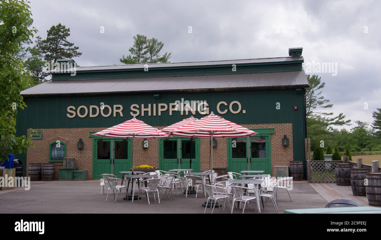 June 24 2018 Carver Mass, Edaville Railroad amusement park. Thomas and ...