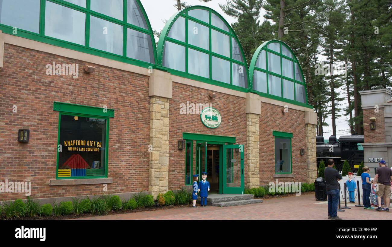 June 24 2018 Carver Mass, Edaville Railroad amusement park. Thomas and ...
