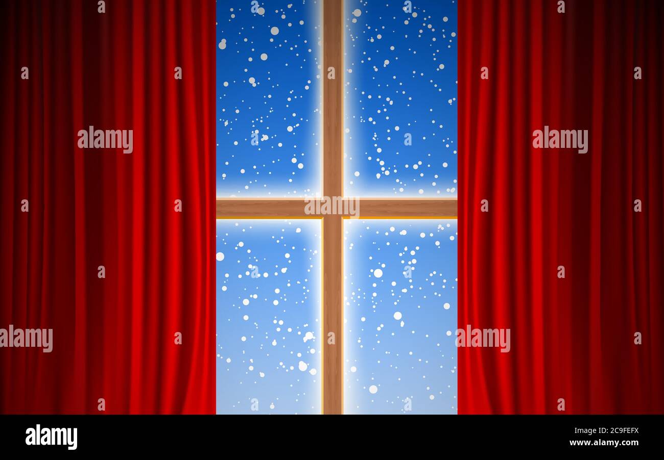 Warm interior windows Stock Vector Images - Alamy