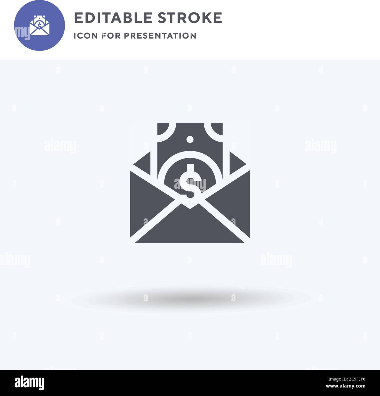 Bribe icon vector, filled flat sign, solid pictogram isolated on white ...