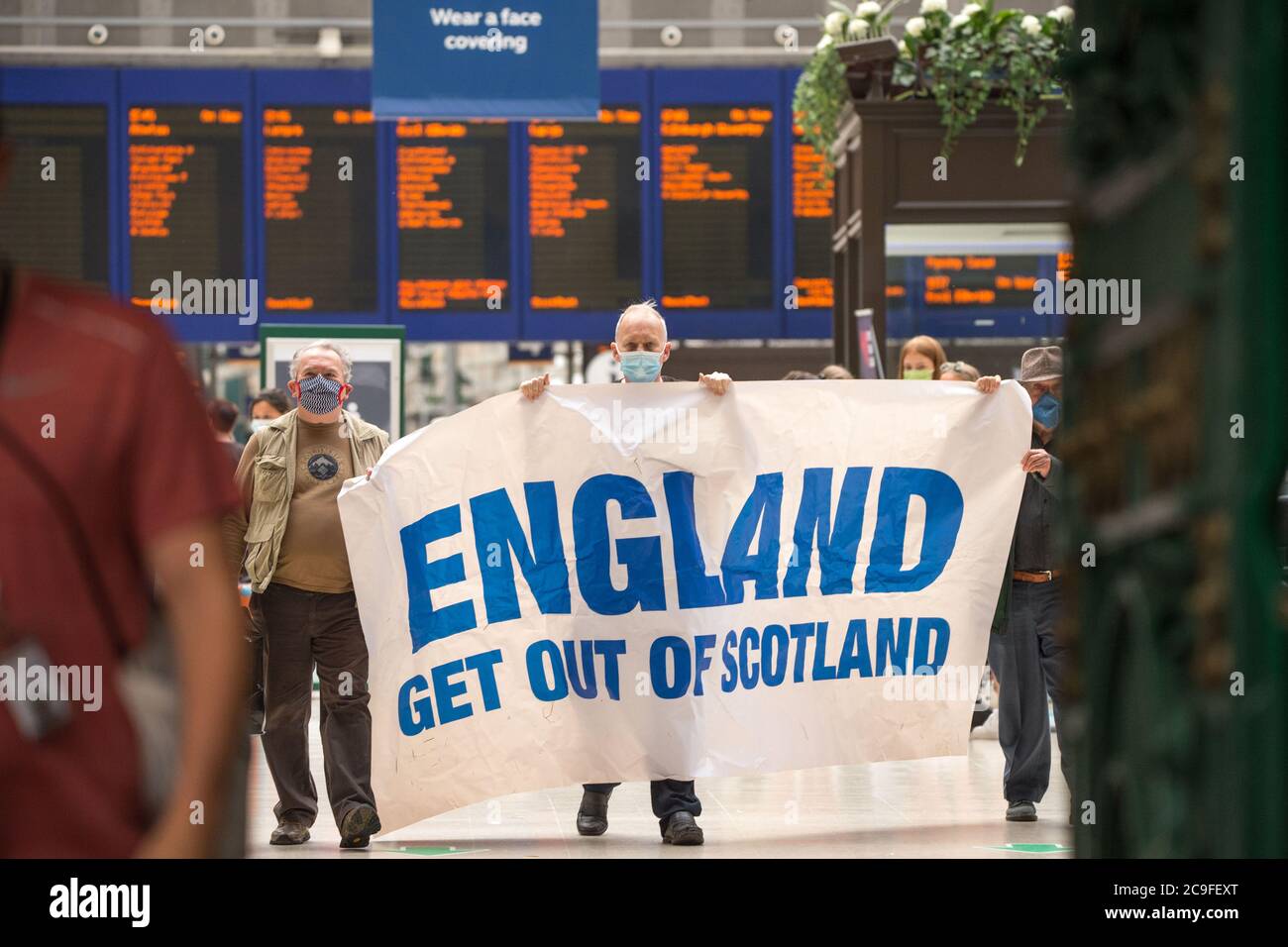 Glasgow, Scotland, UK. 31st July, 2020. Pictured: (L-R) James Gardner ...