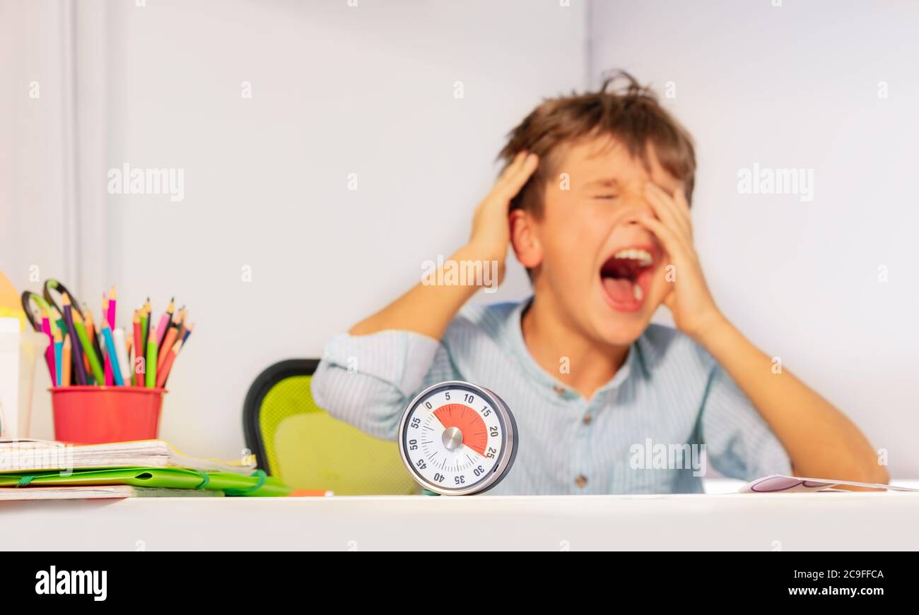 Crying at desk hi-res stock photography and images - Alamy