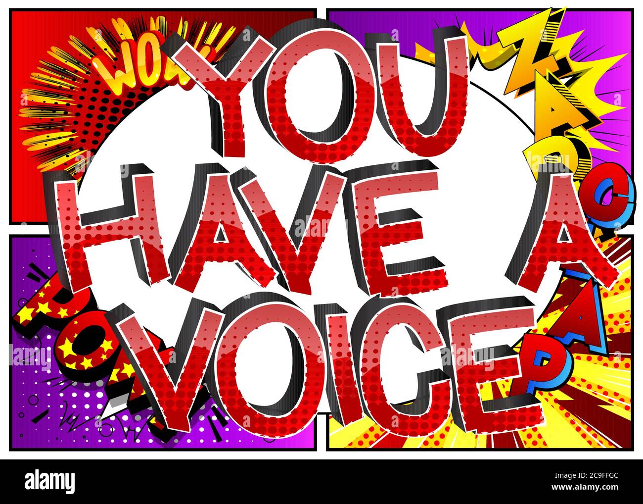 Super important comic book words hi-res stock photography and images ...