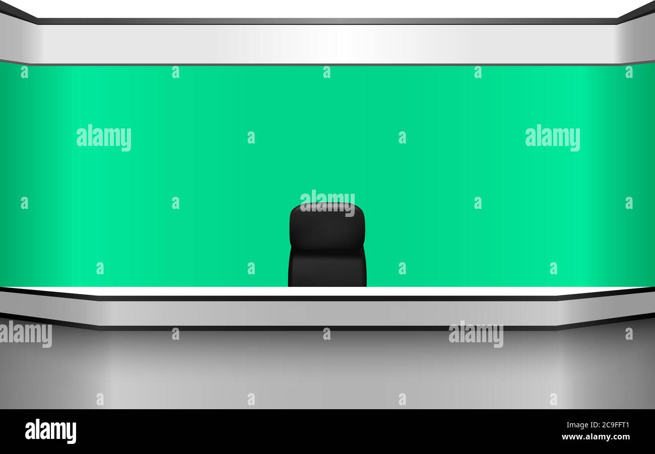 Virtual tv news studio Stock Vector Images - Alamy