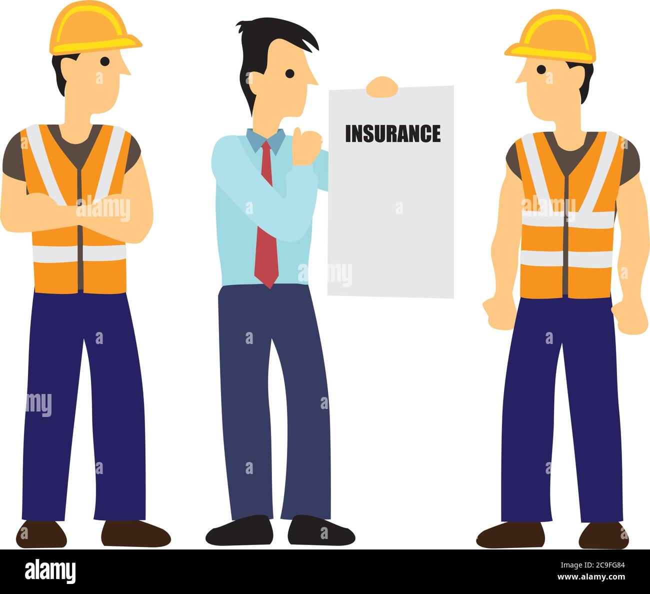 Conversation care workers Stock Vector Images - Alamy