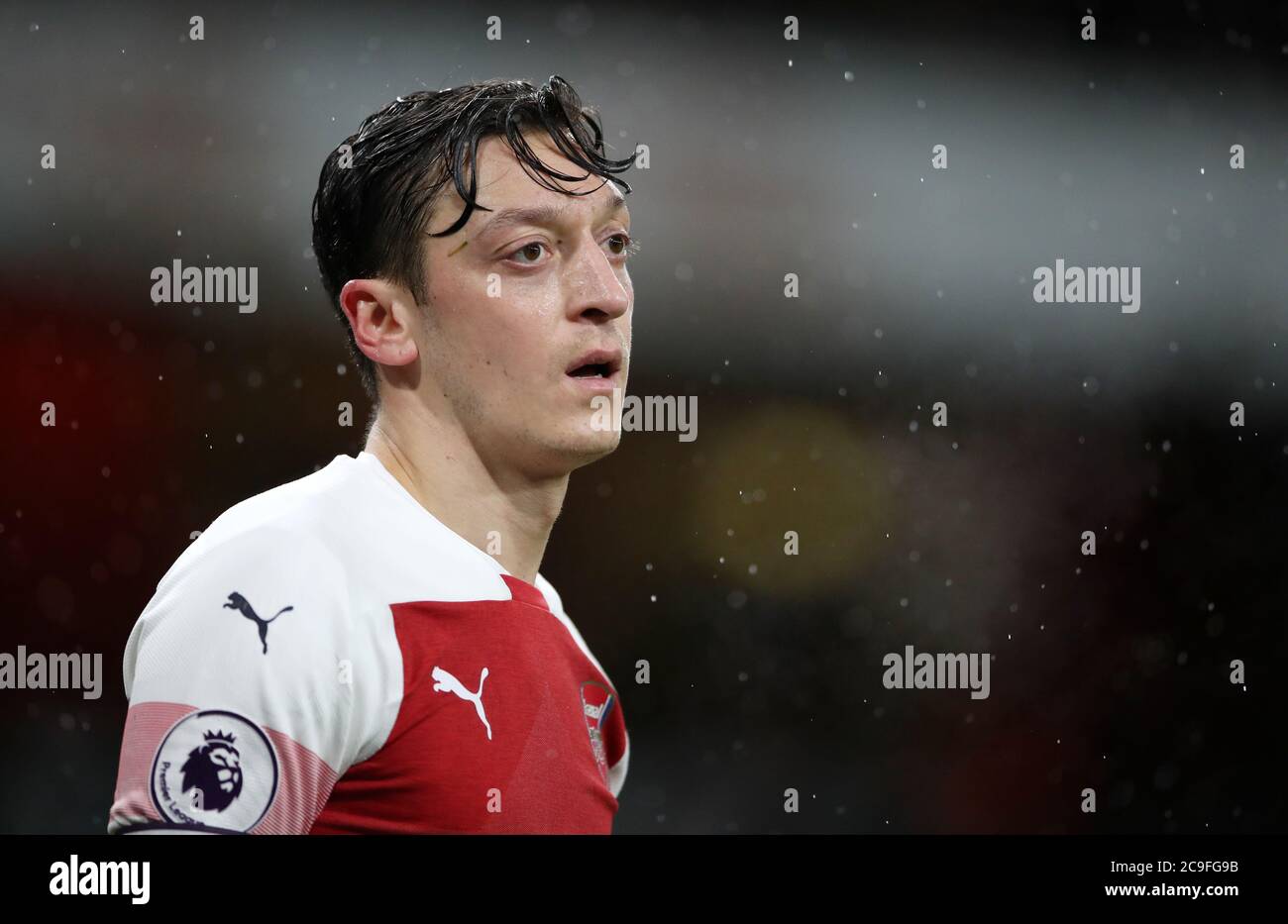 Arsenal's Mesut Ozil during the Premier League match at the Emirates ...