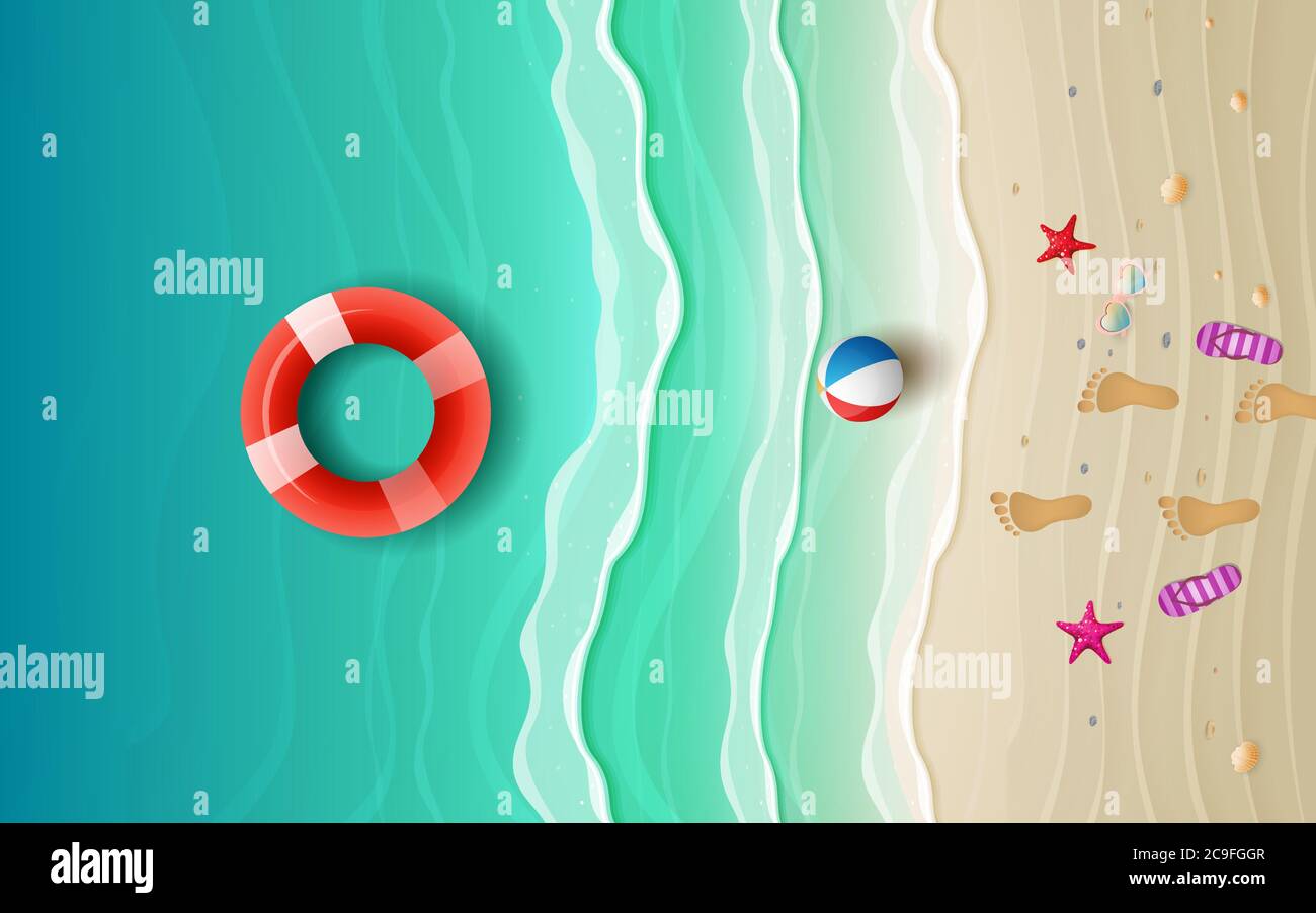 Maldives resort top view Stock Vector Images - Alamy