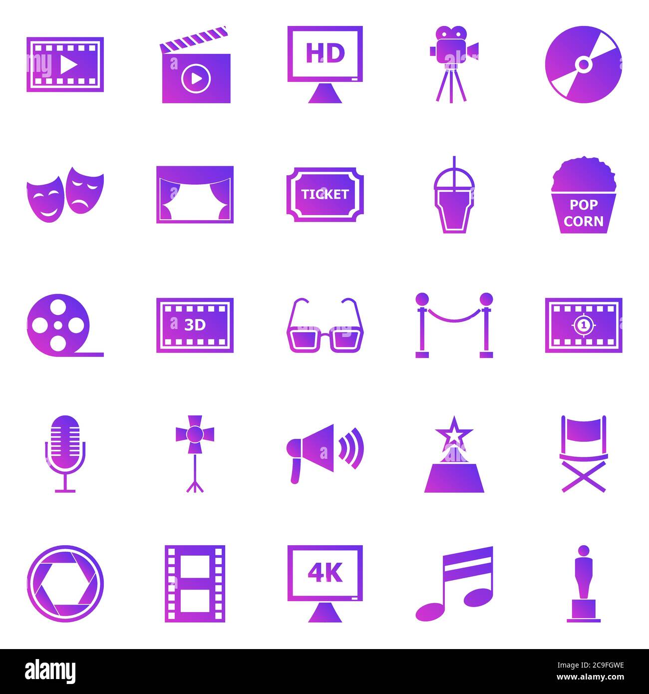 Movie award vector vectors Cut Out Stock Images & Pictures - Alamy