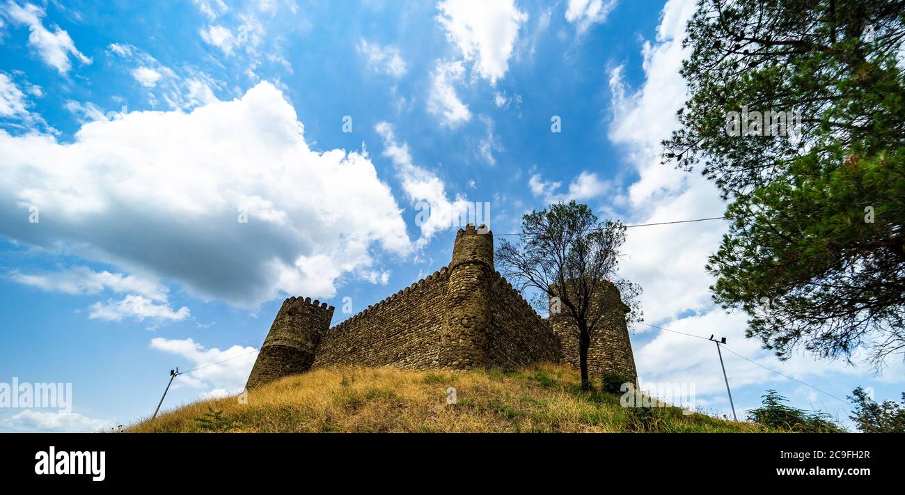 Famous Chailuri castle on the Kakhetian highway from Tbilisi to Telavi ...