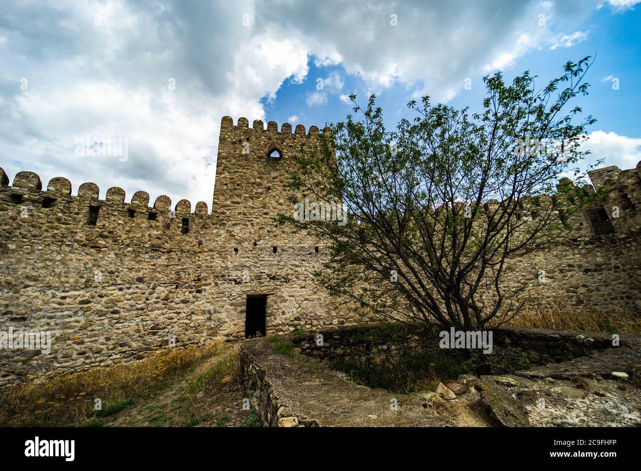 Famous Chailuri castle on the Kakhetian highway from Tbilisi to Telavi ...
