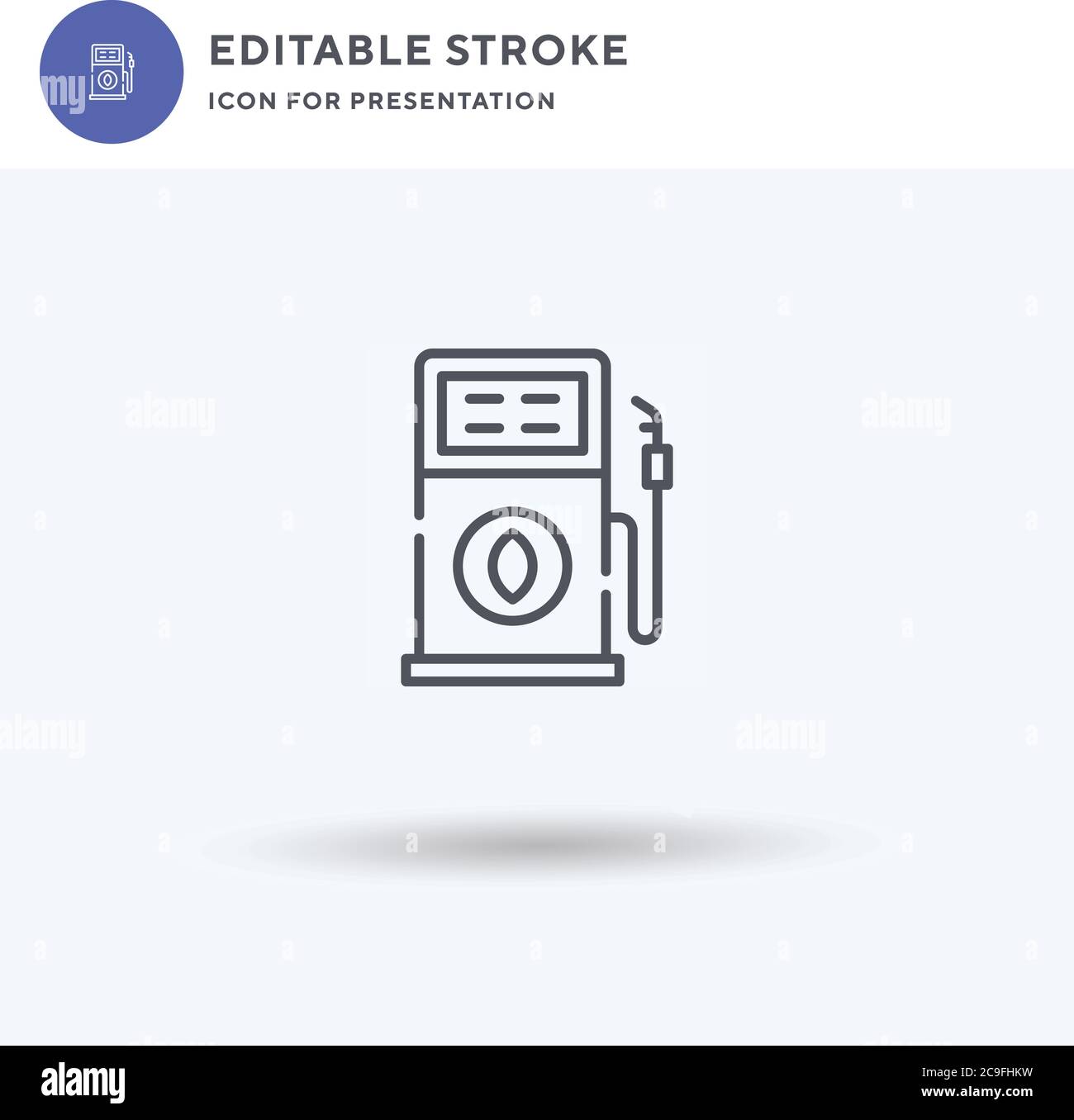 Fuel icon vector, filled flat sign, solid pictogram isolated on white ...