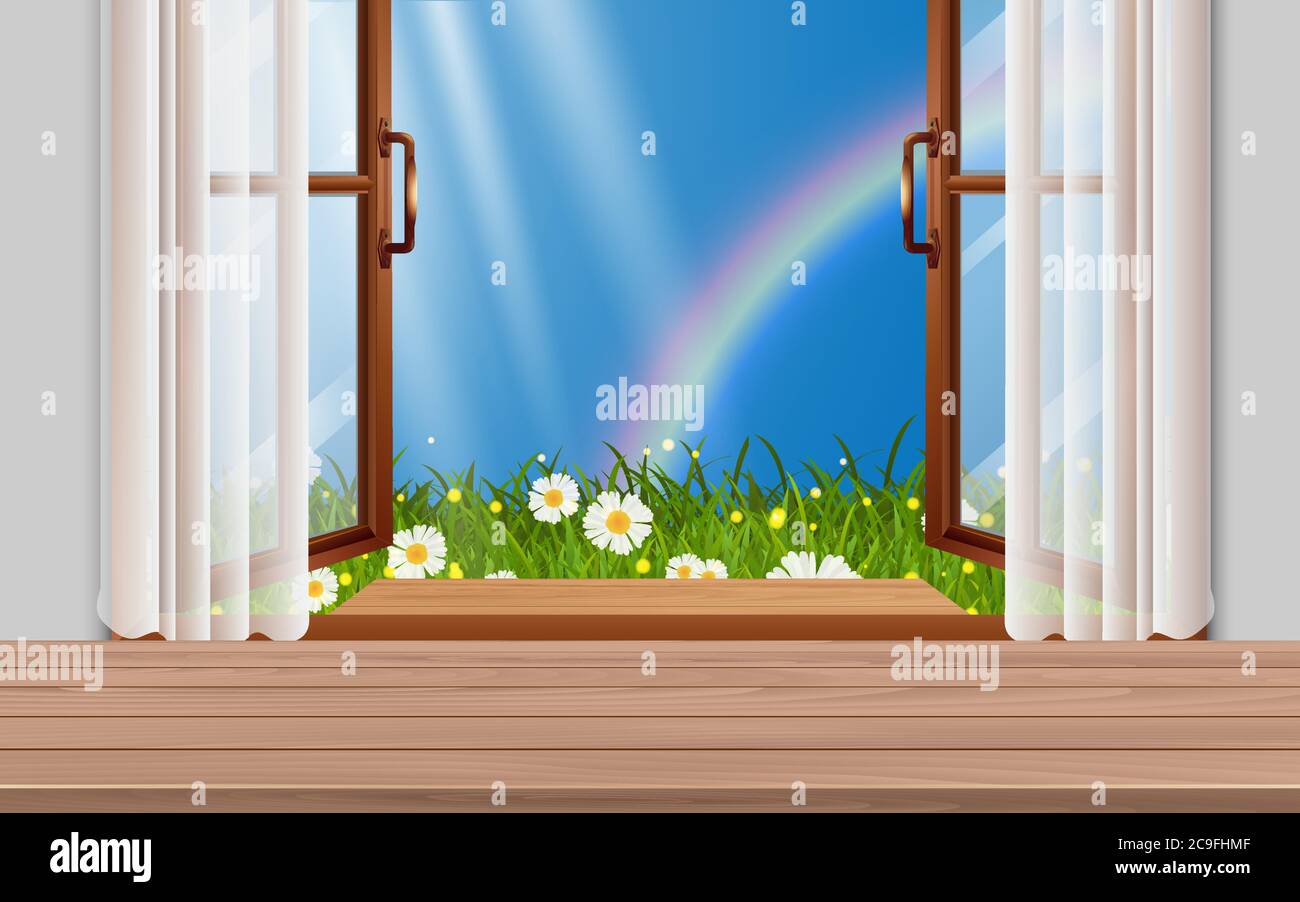 Garden table light on Stock Vector Images - Alamy