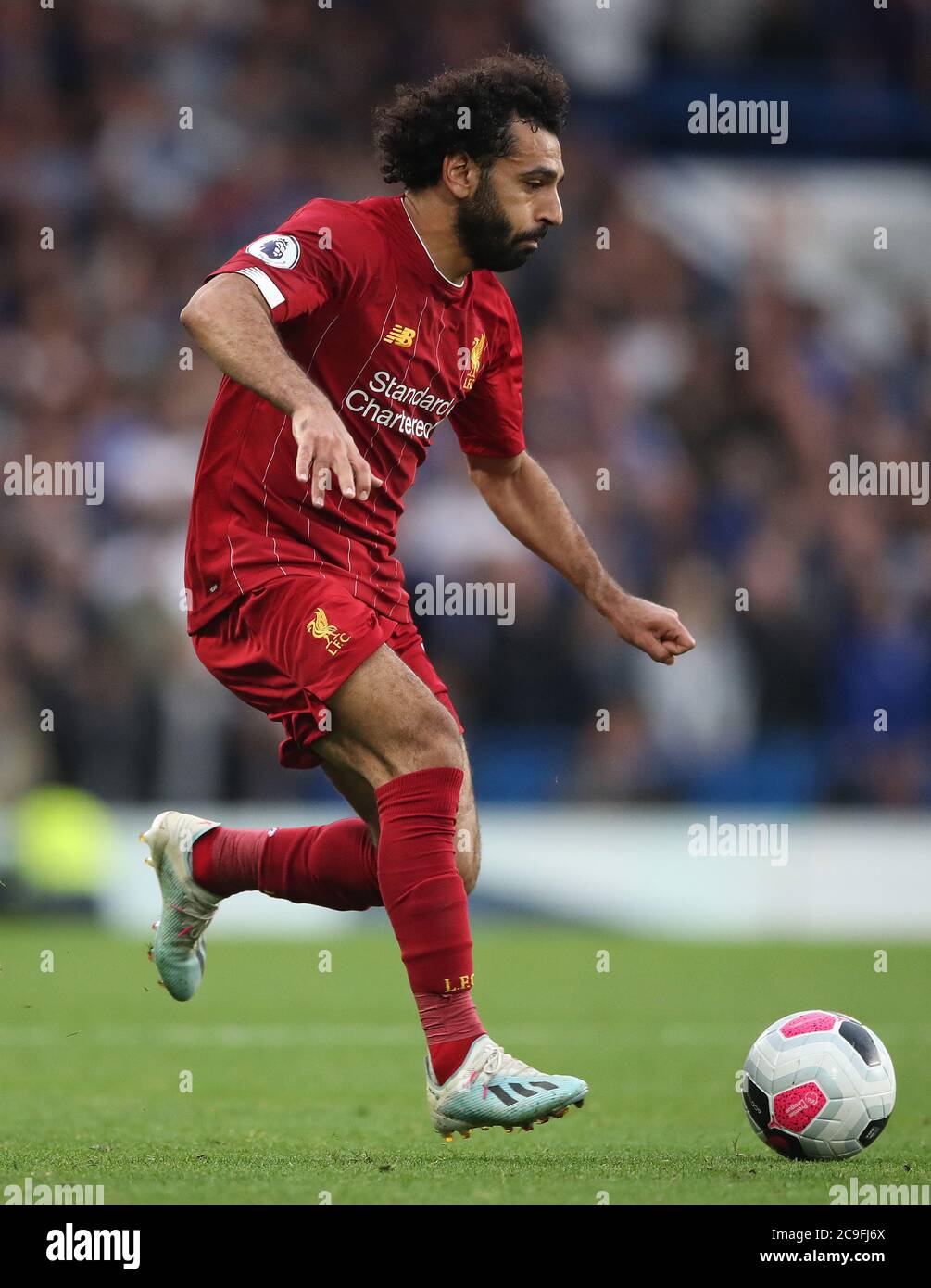 Liverpool's Mohamed Salah during the Premier League match at Stamford ...