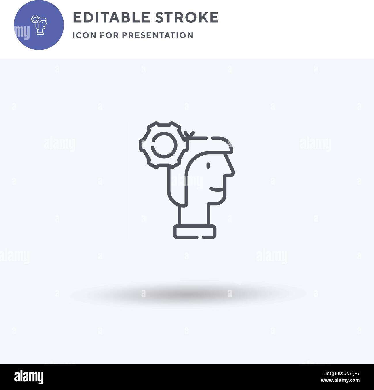 Skill icon vector, filled flat sign, solid pictogram isolated on white ...