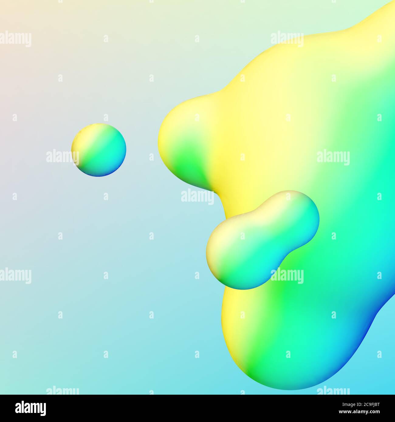 Fluid design liquid blobs with vibrant intense colors abstract ...