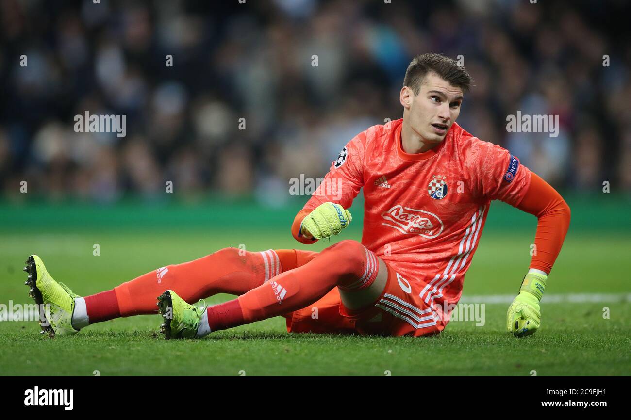 Dinamo Zagreb goalkeeper Dominik Livakovic during the UEFA Champions ...
