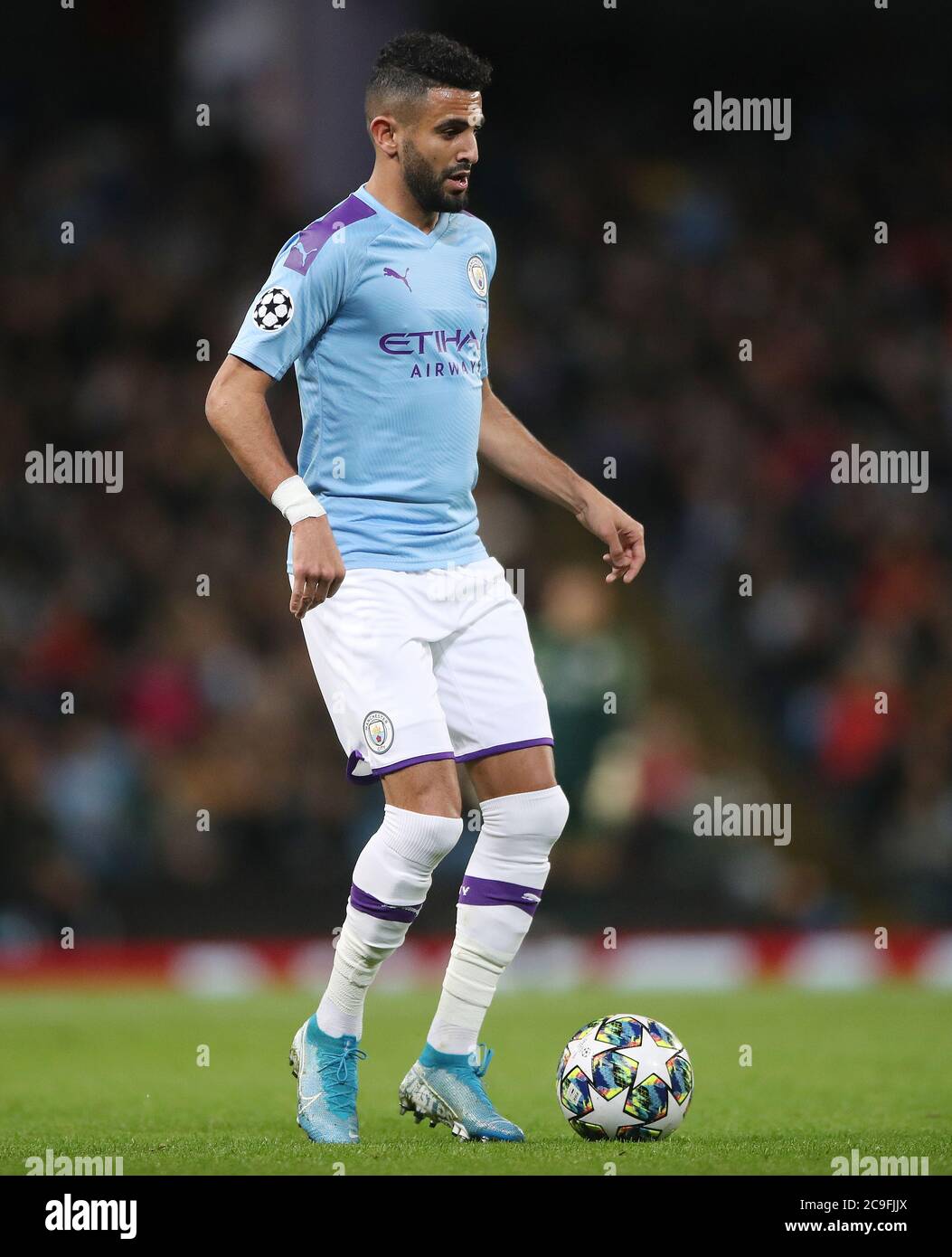 Manchester City's Riyad Mahrez during the UEFA Champions League match ...